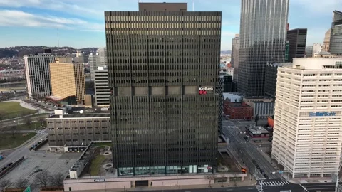 Key Bank building in downtown Pittsburgh... | Stock Video | Pond5