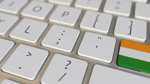 Key with flag of India on the computer k... | Stock Video | Pond5