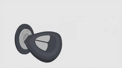 Key is in the ignition of the car. Anima... | Stock Video | Pond5