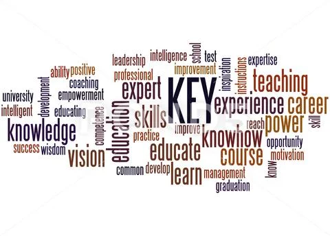 KEY - Keep Educating Yourself, word cloud concept: Royalty Free #75854986