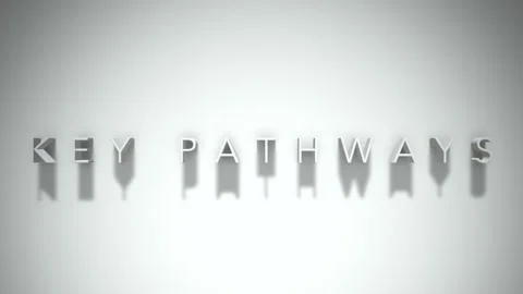 key pathways 3D title animation white te... | Stock Video | Pond5