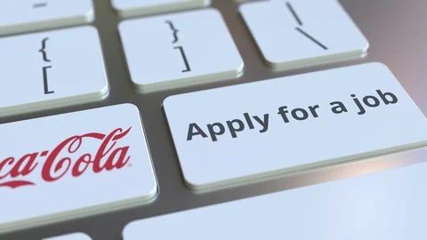 Keyboard with COCA-COLA company logo and... | Stock Video | Pond5