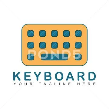Keyboard icon logo: Royalty Free Illustration #247493706