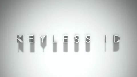 keyless id 3D title animation with shado... | Stock Video | Pond5