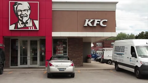 kfc kentucky fried chicken front entranc... | Stock Video | Pond5