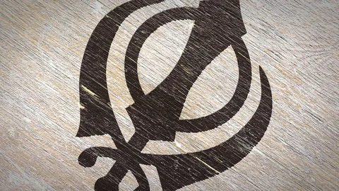 Sikh Symbol Stock Footage ~ Royalty Free Stock Videos | Pond5