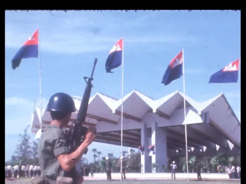 KHMER REPUBLIC: PREMIER LONG BORET RETUR... | Stock Video | Pond5