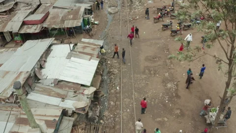 Slum Birds Eye View Stock Videos – Royalty-Free HD & 4K Videos