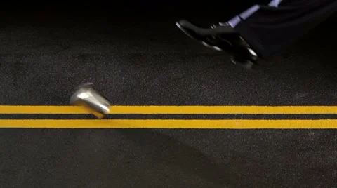 Kicking the Can down the road | Stock Video | Pond5