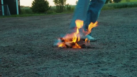 From Kicks From Fire Stock Footage ~ Royalty Free Stock Videos | Pond5