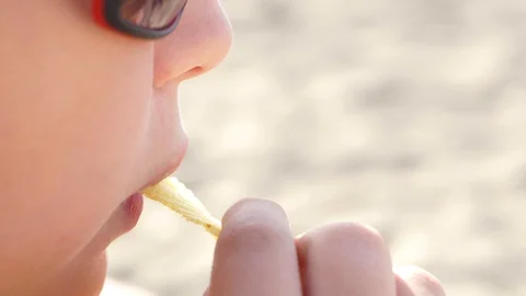 Kid Eating Chips Stock Videos – Royalty-Free HD & 4K Videos