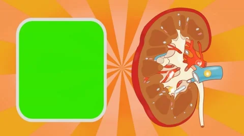 Kidney - Vector Animation - Human Body -... | Stock Video | Pond5