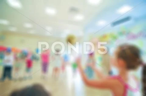 Kids activity animation blur background Stock Photo #51644345