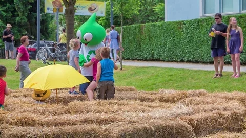 Kids are playing different games on the ... | Stock Video | Pond5