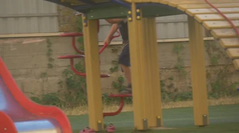 Kids, Children Are Playing on a Children... | Stock Video | Pond5