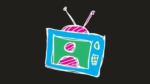 kids drawing black screen with theme of ... | Stock Video | Pond5