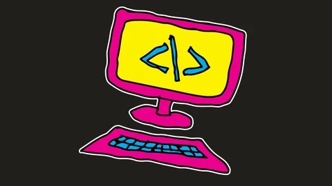 kids drawing black screen with theme of ... | Stock Video | Pond5