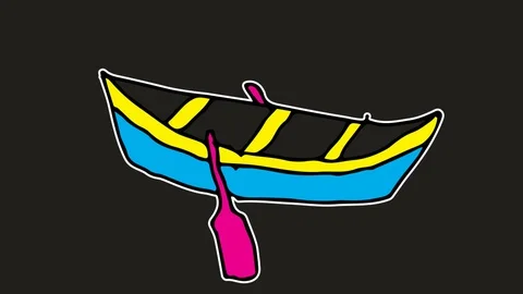 kids drawing black screen with theme of ... | Stock Video | Pond5