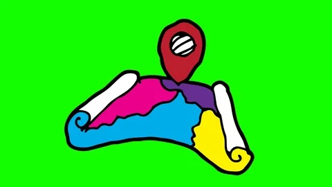 kids drawing green screen with theme of ... | Stock Video | Pond5