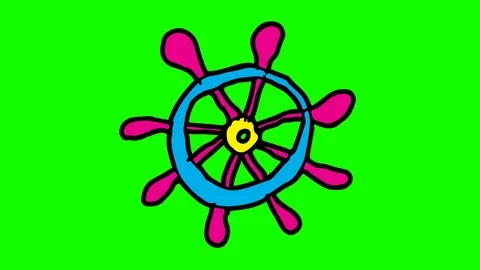 kids drawing green screen with theme of ... | Stock Video | Pond5