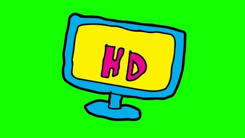 kids drawing green screen with theme of ... | Stock Video | Pond5