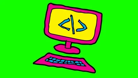 kids drawing green screen with theme of ... | Stock Video | Pond5