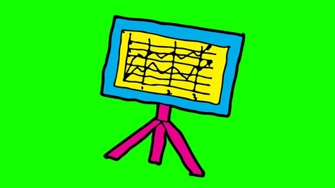 kids drawing green screen with theme of ... | Stock Video | Pond5