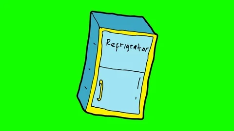 Refrigerator Drawing Stock Video Footage | Royalty Free Refrigerator ...