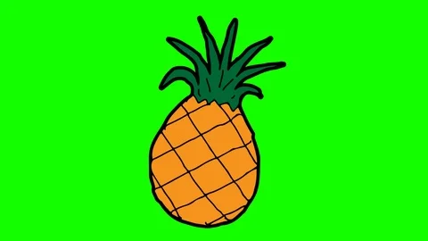 Pineapple Green Screen Stock Videos – Royalty-Free HD & 4K Videos