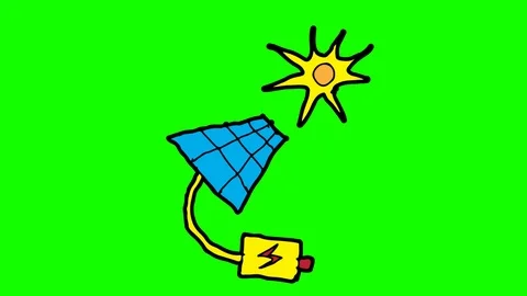 kids drawing green screen with theme of ... | Stock Video | Pond5