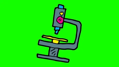 Microscope Doodle Stock Video Footage | Royalty Free Microscope Doodle ...