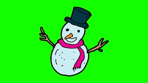 Snowman Green Screen Stock Video Footage | Royalty Free Snowman Green ...