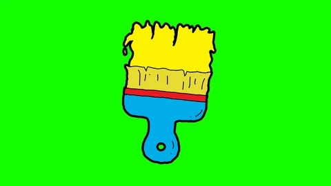 kids drawing green screen with theme of ... | Stock Video | Pond5