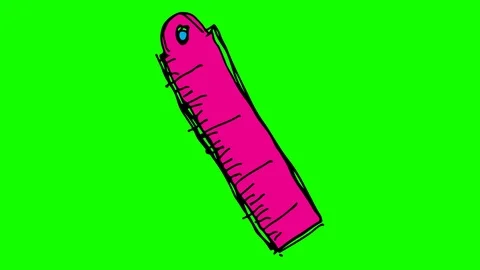 kids drawing symbol green screen with th... | Stock Video | Pond5