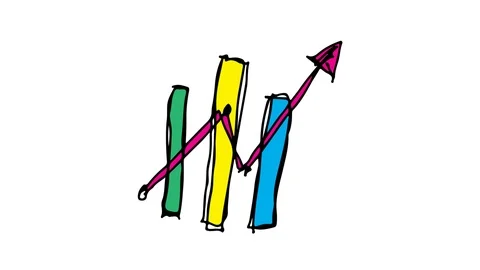 kids drawing white screen with theme of ... | Stock Video | Pond5