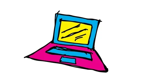 kids drawing white screen with theme of ... | Stock Video | Pond5