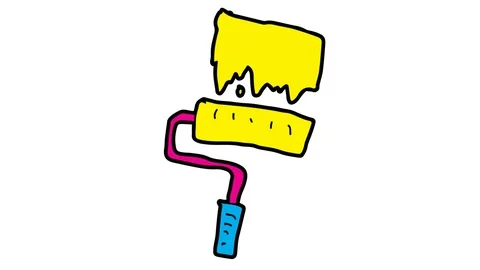 kids drawing white screen with theme of ... | Stock Video | Pond5