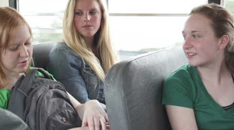 Kids Girls Bus Stock Videos – Royalty-Free HD & 4K Videos | Pond5