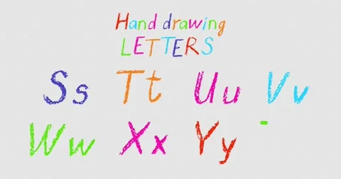 Crayon Letters Stock Footage ~ Royalty Free Stock Videos | Pond5