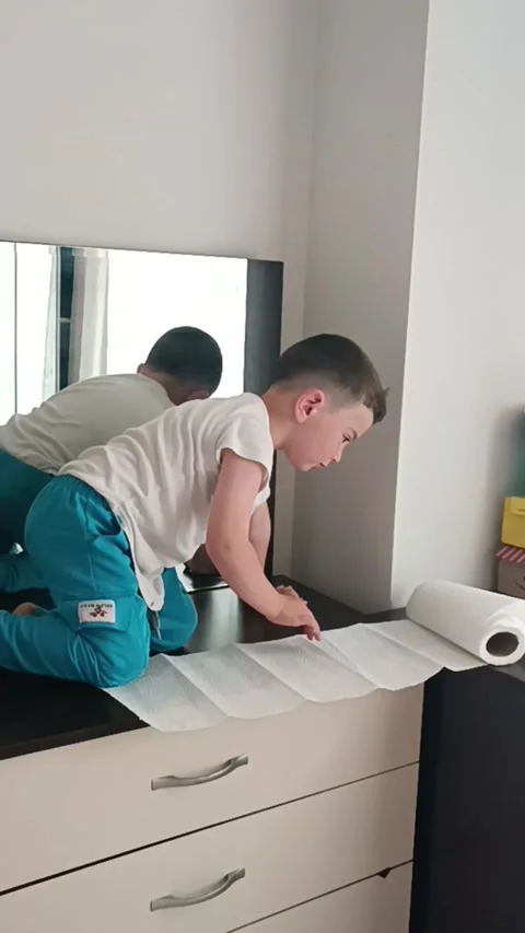 Kid's Head Hits The Table, Istanbul, Tur... | Stock Video | Pond5