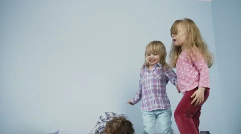 Kids Jumping On Bed Stock Footage ~ Royalty Free Stock Videos | Page 2