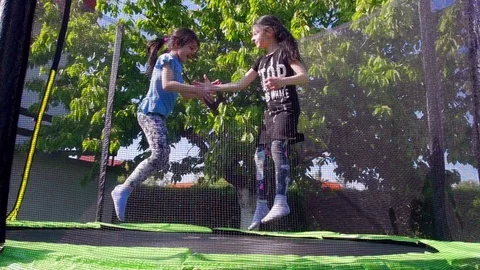 Kids Jumping Slow Motion Stock Video Footage | Royalty Free Kids ...