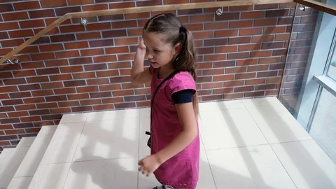 Kids look at stressed, child anger run s... | Stock Video | Pond5