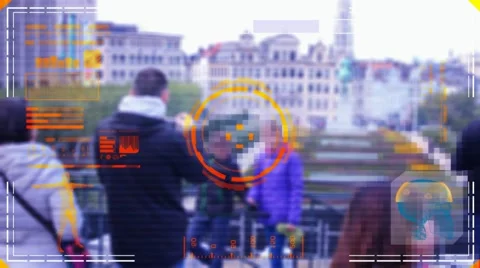 kids posing - radar - scanning - detect... | Stock Video | Pond5