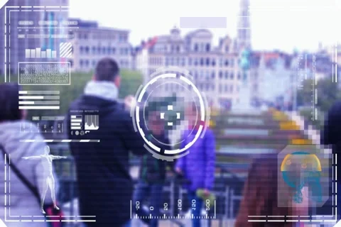 kids posing - radar - scanning - detect... | Stock Video | Pond5