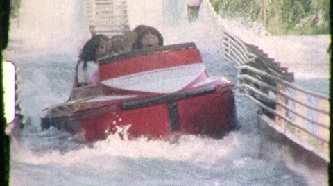 Kids Ride! Water Park Down Slide Screami... | Stock Video | Pond5