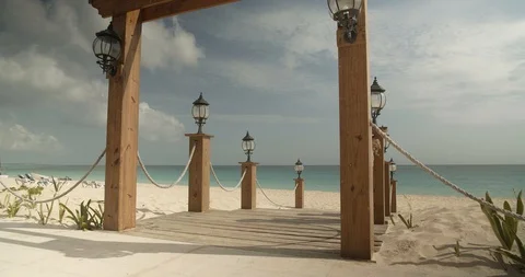 Kids Running Down Path to Beach, Parents... | Stock Video | Pond5