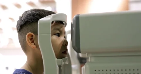 Children Eye Test Stock Video Footage | Royalty Free Children Eye Test ...