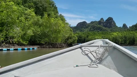 Kilim river boat cruise in Kilim Geofore... | Stock Video | Pond5