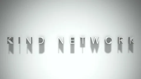 kind network 3D title animation white te... | Stock Video | Pond5
